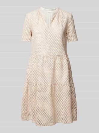 Jake*s Knielanges Kleid mit Lochstickerei