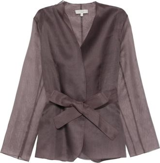 Antonelli Femme, Vestes, Violet, Taille: 38 FR Giacca cintura Elia