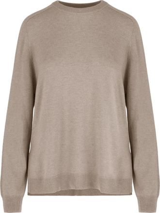 Bomboogie Femme, Pulls, Beige, Taille: 38 FR Pull Ras du Cou en M&eacute;rinos