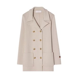 Busnel Femme, Manteaux, Gris, Taille: 40 FR Victoria Knitted Wool Jacket