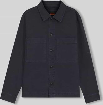 Boss Orange by Hugo Boss Regular Fit Hemdjacke aus Baumwoll-Mix
