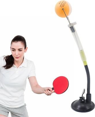 Generic Tischtennis-Trainer, Saugnapf-Basis Mit Festem Clip, Langlebige Trainingsausr&uuml;stung for Erwachsene Kinder Trainer Heim&uuml;bungsaufbau