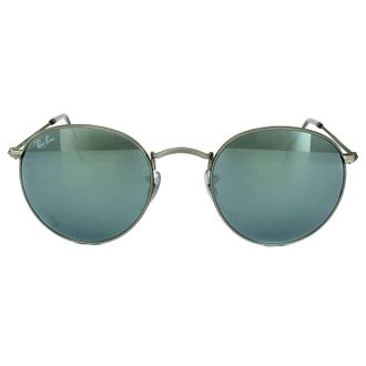 Ray-Ban Lunettes De Soleil Ray-Ban Round Metal 3447 019/30 Argent Argent Flash Miroir