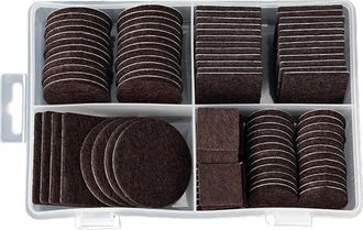 Valiclud 104 St&uuml;ck Filzgleiter M&ouml;belbodenschutz Selbstklebende Filzpolster f&uuml;r Tisch und Stuhlbeine rutschfest Dunkelbraun M&ouml;bel Schutzpads f&uuml;r Kratzschutz und