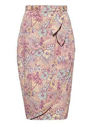 Queen Kerosin Queen Jupe, Corail, XL Femme