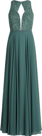 Vera Mont Damen 0257/4825 Kleid, Dark Forest, 50 EU
