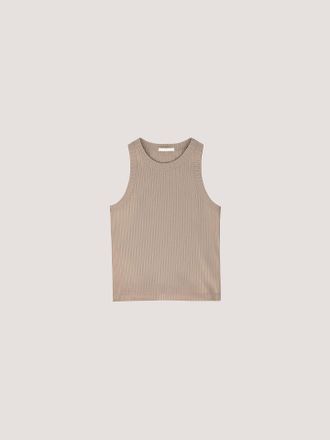 Circolo 1901 Cropped tank top Coconut Ribbed Fabric / L