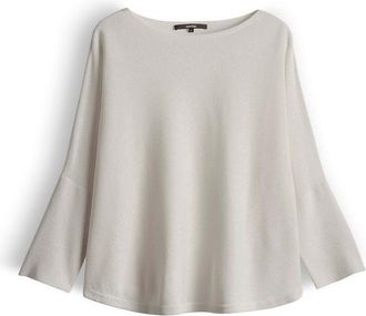 someday Strickpullover Tiraja ease im Cape-Style Cape-Style mit U-Boot-Ausschnitt, cosy Komfort
