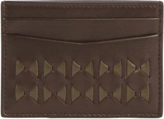 Serapian Femme, Accessoires, Brun, Taille: ONE Size Porte-cartes 4 emplacements en Mosaico