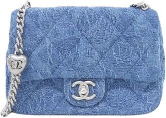 Chanel Sac bandouli&egrave;re en jean Pre-owned - Femme - Pre-owned - Bleu - Taille: ONE Size