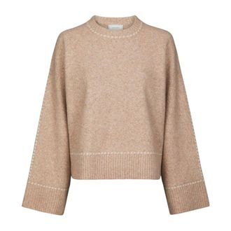 Neo Noir Femme, Pulls, Beige, Taille: 44 FR Maille &agrave; col rond
