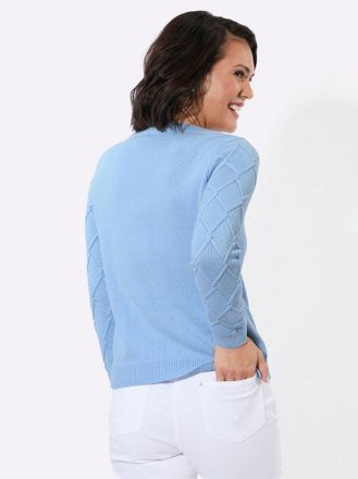Witt Strickpullover U-Boot-Pullover Langarm Strukturstrick