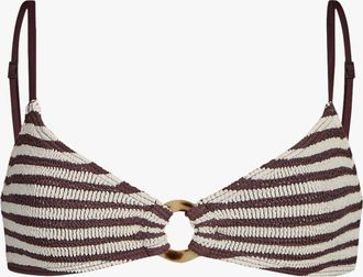 Bond-Eye Haut de maillot bain en rayures