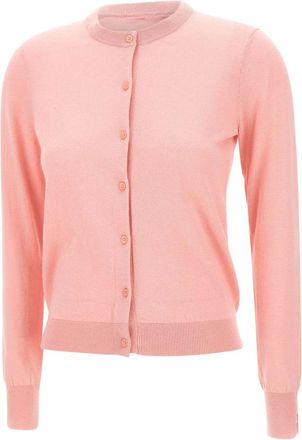 Sun 68 Femme, Pulls, Rose, Taille: 38 FR Cardigan ras du cou
