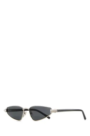 Valentino Garavani SUNGLASS Metal Cat-Eye Sunglasses - Silver