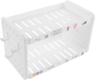 IFUNDOM Tisch Organizer Schreibtischregal Stapelbar aus Robustem Kunststoff mit Stiftehalter und Mehrstufigem Aufbewahrungssystem f&uuml;r B&uuml;ro Schule und Homeoffi