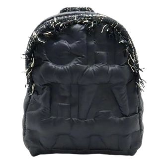 Chanel Sac &agrave; dos vintage en nylon Pre-owned - Femme - Pre-owned - Noir - Taille: ONE Size