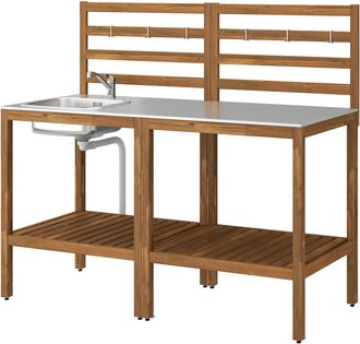 IKEA N&Auml;MMAR&Ouml; K&uuml;che mit Sp&uuml;leneinheit/au&szlig;en