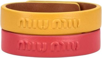 Miu Miu Calfskin Bracelets