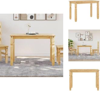 vidaXL Vidaxl - Table à manger Corona 112x60x75 cm bois massif de pin - Table à Manger - Table Ronde - Table Rectangulaire - Table En Bois - Table Design