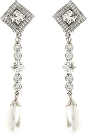 Alessandra Rich Femme, Accessoires, Gris, Taille: ONE Size Boucles doreilles pendantes