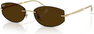 Ray-Ban Lunettes de soleil Rb3792 001Mg - unisex - Accessoires - Jaune - Taille: 55 MM