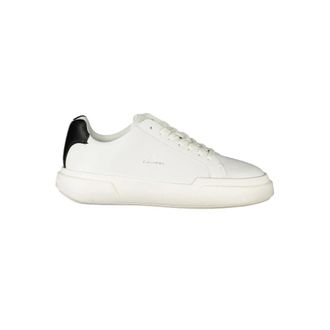 Calvin Klein Wei&szlig;e Leder Damen Sneaker - - Shoes - Damen - Wei&szlig; - 36 EU