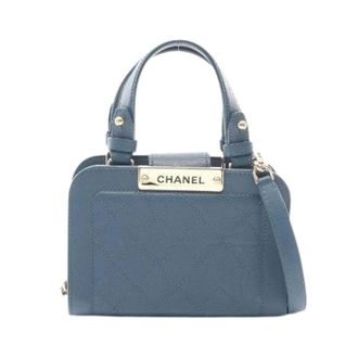 Chanel Pre-owned Matelasse 2way Leather Shoulder Bag - Femme - Pre-owned - Bleu - Taille: ONE Size