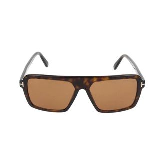 Tom Ford unisex, Accessoires, Brun, Taille: 56 MM Lunettes de soleil élégantes Ft1176 52E
