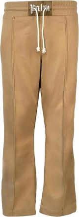 Palm Angels Femme, Pantalons, Brun, Taille: 36 FR Pantalon de surv&ecirc;tement &agrave; boutons-pression lat&eacute;raux