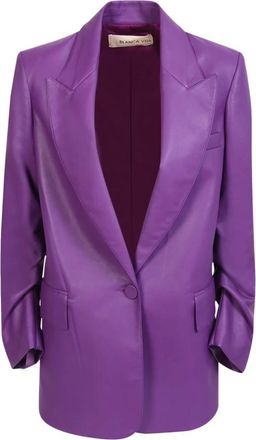 Blanca Vita Femme, Vestes, Violet, Taille: 34 FR Blazer simple boutonnage &agrave; finition polie