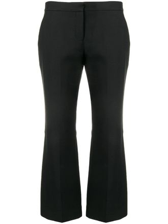 Alexander McQueen pantalon de tailleur crop - Noir