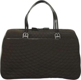 Bally Pre-owned Nylon sacs-main - Femme - Pre-owned - Brun - Taille: ONE Size
