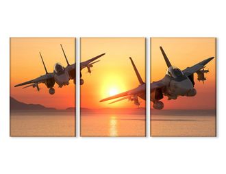 Tumovo Wandkunst, Grumman F-14 Tomcat Fighter Jet, Bilder auf Leinwand, modernes Kunstwerk, Flugzeug, Wandkunst f&uuml;r Wohnzimmer, B&uuml;ro, Gicl&eacute;e-Galerie, fertig 