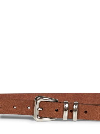 Brunello Cucinelli Mens Belt Reversed Calfskin Leather Brown Calf