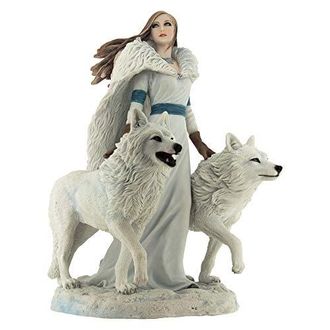Nemesis Now Figur Winter Guardians Anne Stokes, Kunstharz, 28 cm, Weiß