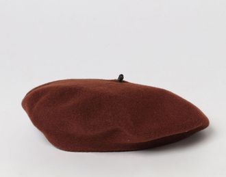 Brunello Cucinelli Wollfilz-Baskenm&uuml;tze mit Monili-Applikation