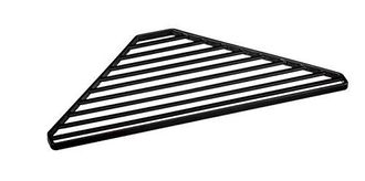 Yamazaki Tableware Yamazaki 2505 TOWER Spülbeckeneckenablage, schwarz, Stahl, Minimalistisches Design, 30 x 15 x 0,8 cm (LxBxH)