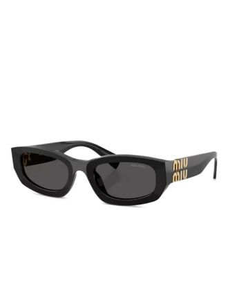 Miu Miu Eyewear lunettes de vue &agrave; monture g&eacute;om&eacute;trique - Noir