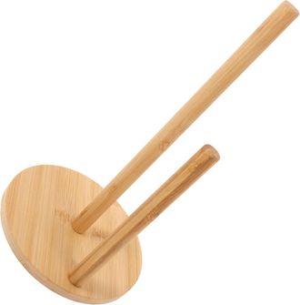 DOITOOL Holzhalter Für Küchenrollen Vertikaler Papierrollenhalter Küchenpapierhandtuchhalter Wandmontage Organizer Für Papierrollen