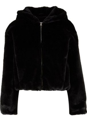 Urban Classics Sweatjacke Urban Classics Ladies Full Zip Faux Fur Hoodie