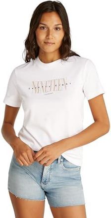 Calvin Klein CK Jeans Femme 19 Graphic Reg Tee J20j225259 T-Shirt S/S, White (Brilliant White), M EU