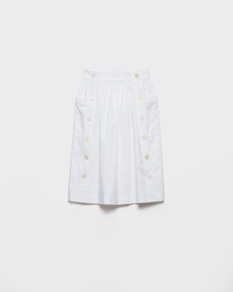 Prada Rock aus weichem Baumwoll-Gabardine