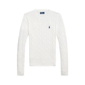 Ralph Lauren Femme, Pulls, Blanc, Taille: 42 FR Rinett Long Sleeve Pullover