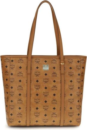 MCM Mcm, Femme, Sacs, Brun, Taille: ONE Size Sac fourre-tout en toile avec impression Visetos