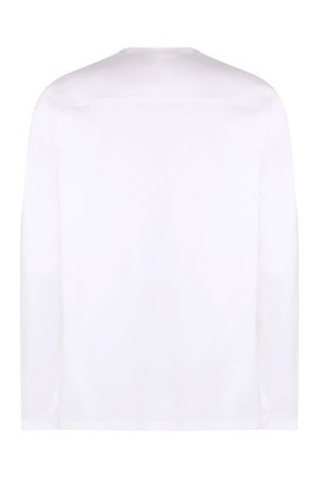 Jil Sander Mens Long-Sleeve Cotton T-Shirt White T-Shirts And Polos