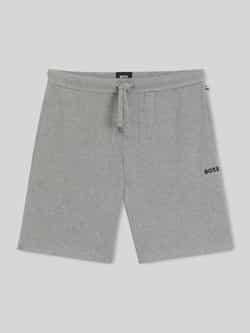 HUGO BOSS Regular Fit Sweatshorts aus Baumwoll-Mix