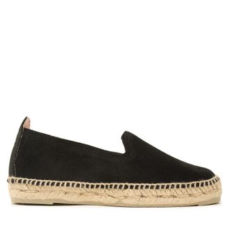 Maneb&igrave; Espadrilles Manebi Suede Flat Espadrilles Schwarz