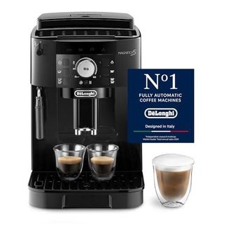 DeLonghi Magnifica S - Perfetto Machine &agrave; Caf&eacute; Automatique avec Mousseur &agrave; Lait Manuel, Machine &agrave; Espresso et Cappuccino, Panneau de Commande avec Boutons, Noi