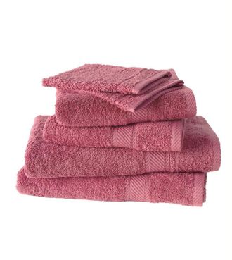 De Witte Lietaer 199814 Badezimmerset: 2 Waschlappen + 2 Handt&uuml;cher 50 x 100 cm + 2 Duscht&uuml;cher 70 x 140 cm, Baumwolle, Fuchsia